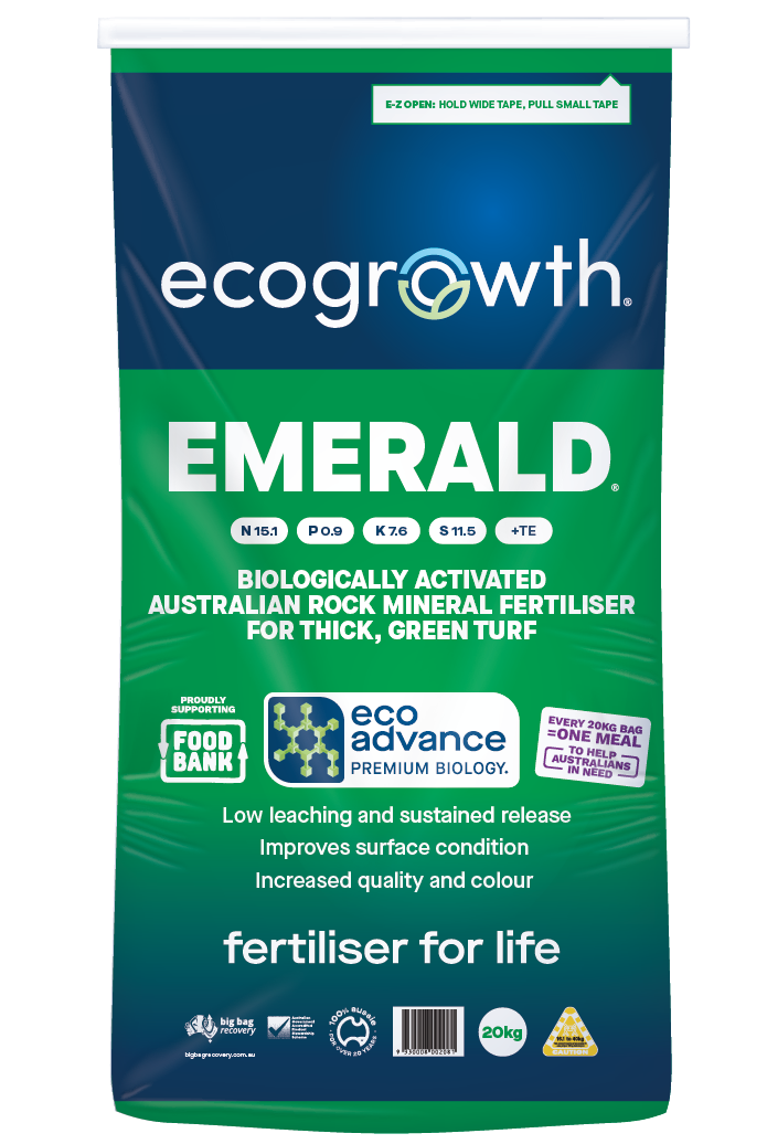 Eco-Prime Emerald Turf Fertiliser 20kg - WA Metro Area Only