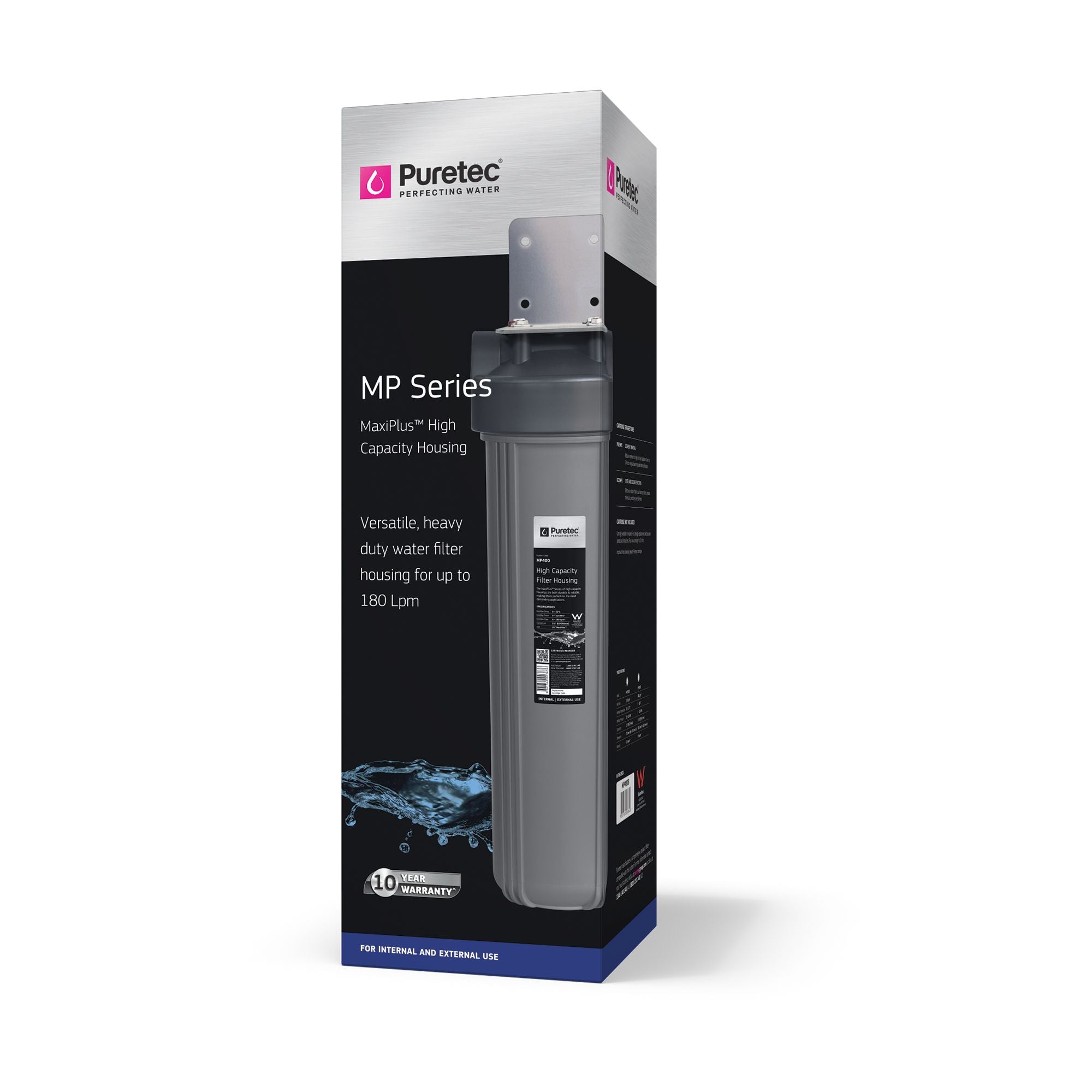 Puretec Maxi Filter Housing with Bracket & Spanner MP300B